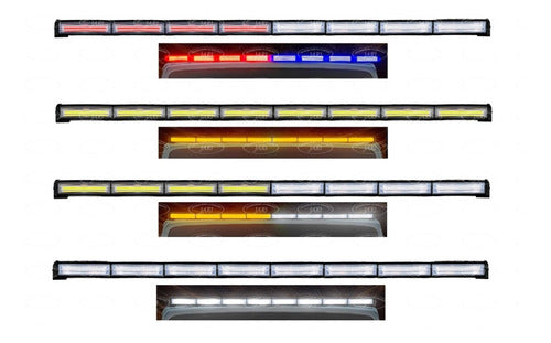 Barra Torreta Estrobo Código Leds Cob 8 Módulos 45'' 80w ...